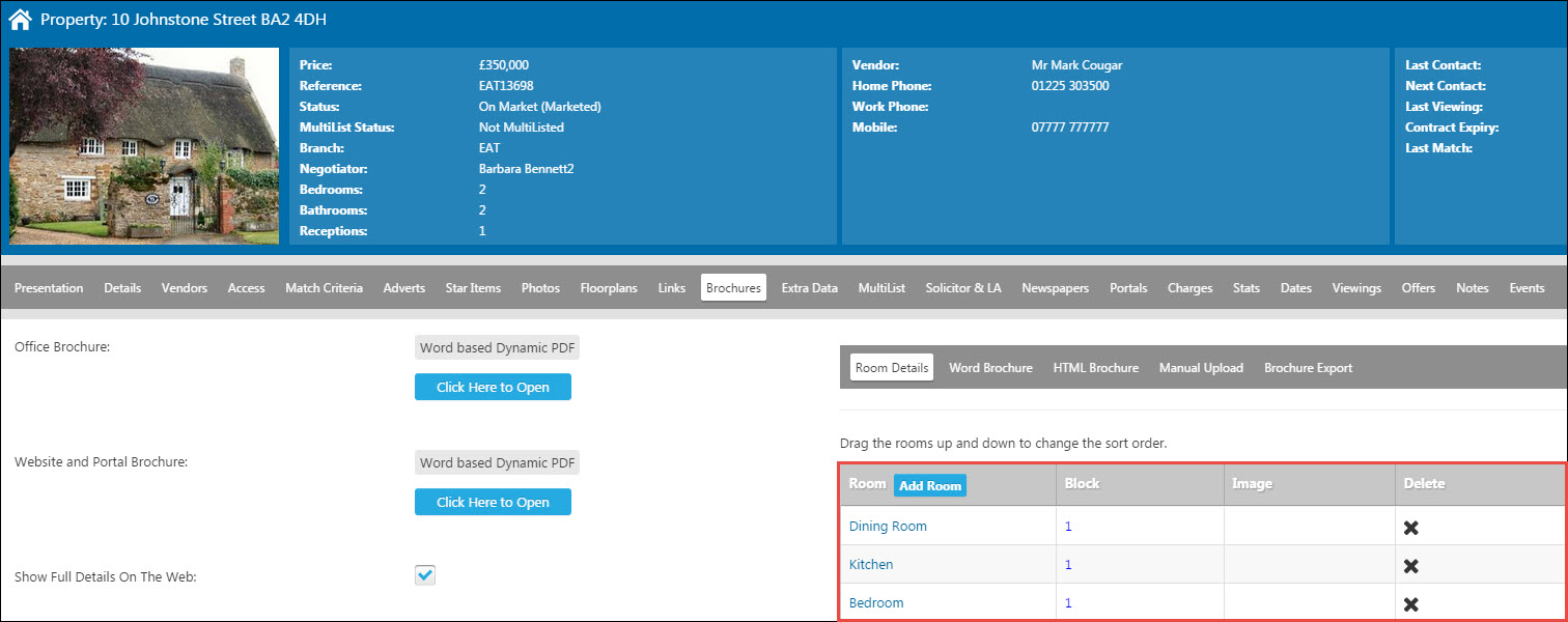 Adding Room Details - Expert Agent Documentation
