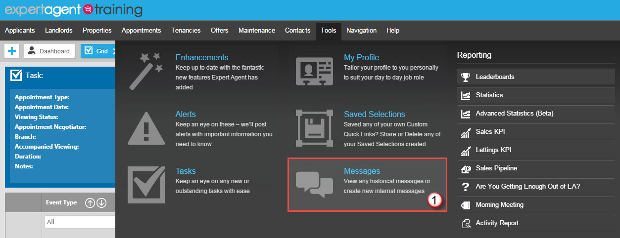 Using Quick Messages - Expert Agent Documentation